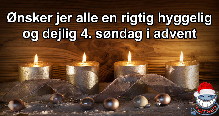 4. søndag i advent ⋆ Tomsen